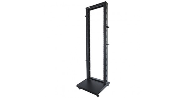 Venta ★ rack abierto 19 2 postes 42u incluye ruedas y niveladores acero ...